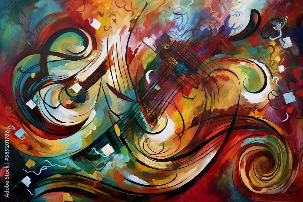 Musical Abstractions, image that evokes the emotion and complexity of ...
