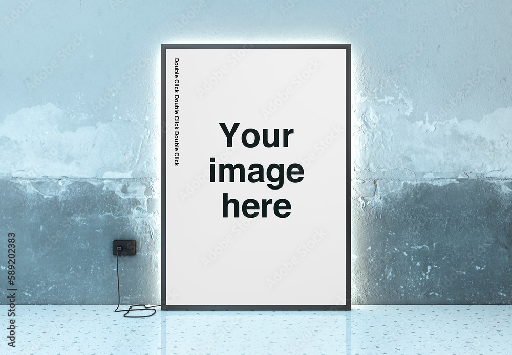 BackLight Poster Mockup 07 Stock Template | Adobe Stock