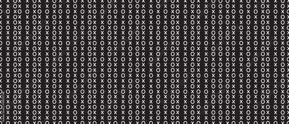 Numbers background. Pattern on black background. Hand drawn white ...