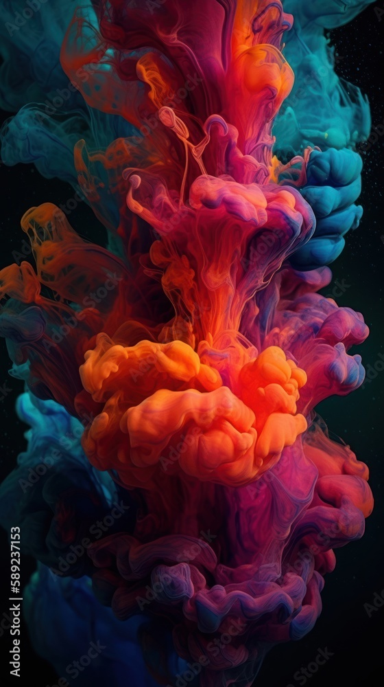 Ilustrace „"Inkblot Dreams": A series of abstract images featuring a ...