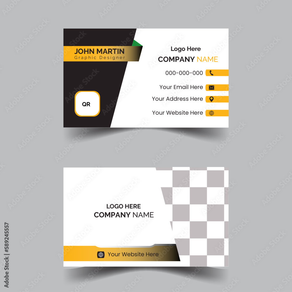 "Professional Business card Template,Clean And Minimalist Business Card ...