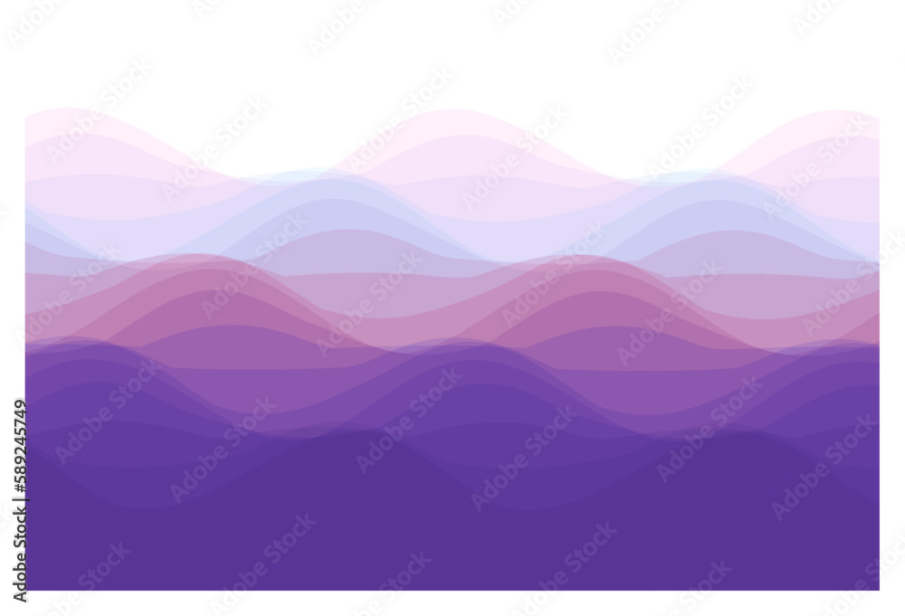 Abstract ocean seascape. Sea surface. Realistic landscape with waves ...