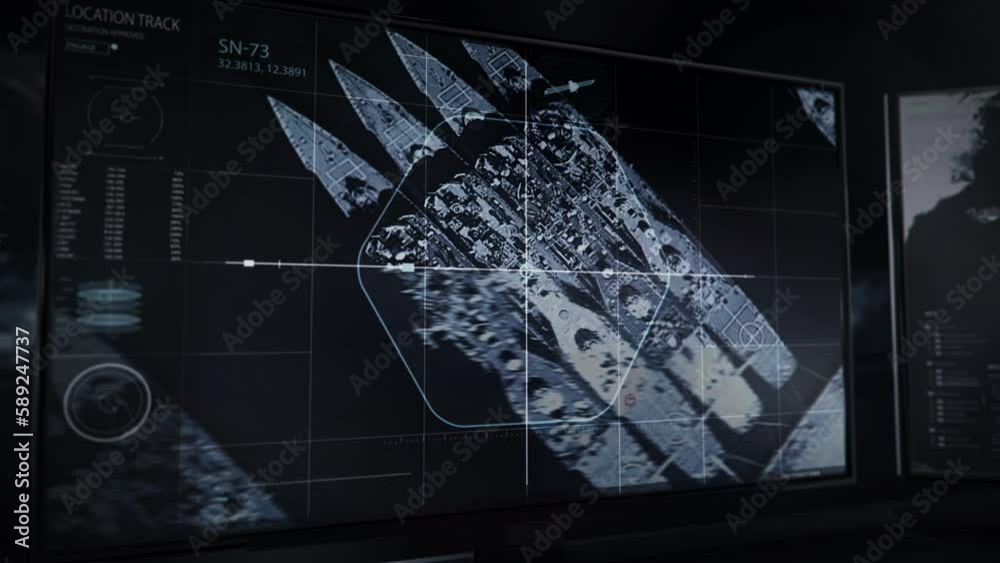 Vidéo Stock A Military innovation radar used for warfare purposes. Army ...