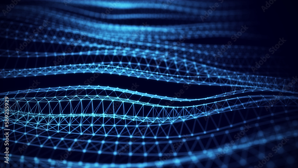 Digital style network connection texture. The futuristic structure of ...