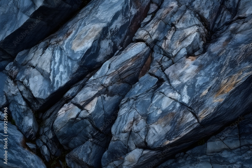 Brown rock texture close-up with cracks. Rough mountain surface. Stone ...