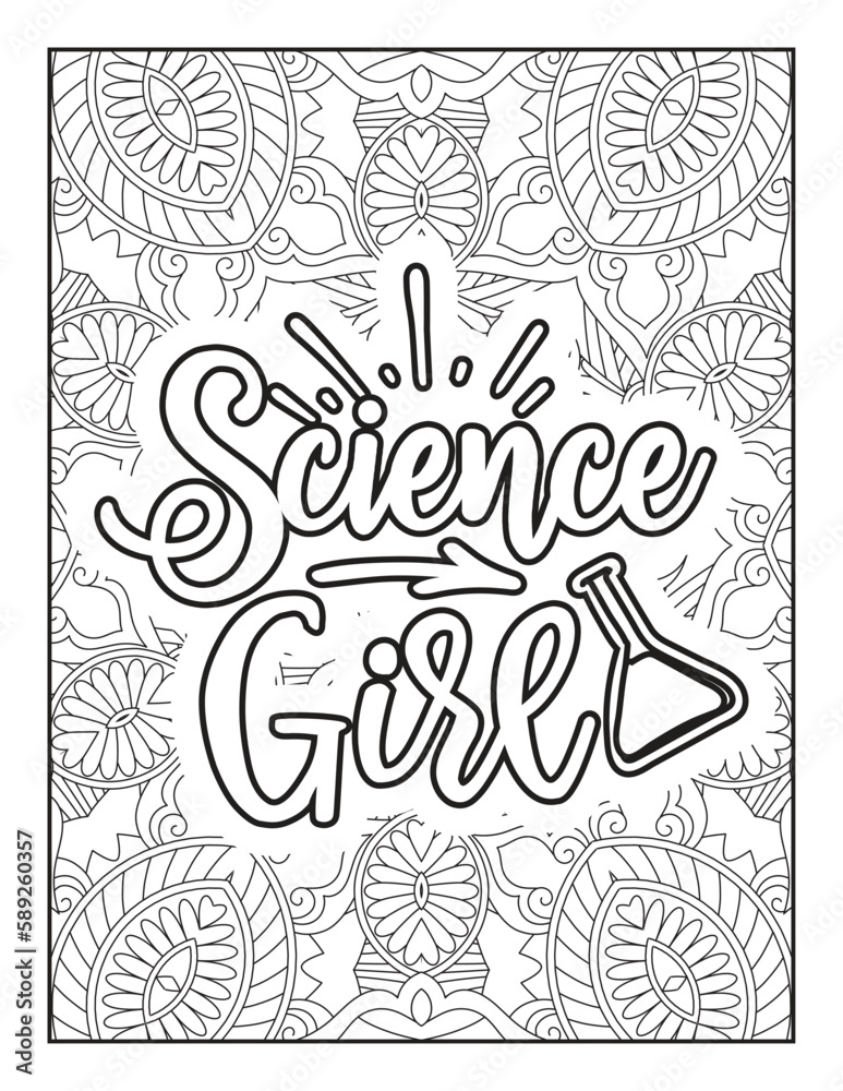 Stockvector Motivational quotes coloring page. Inspirational quotes ...