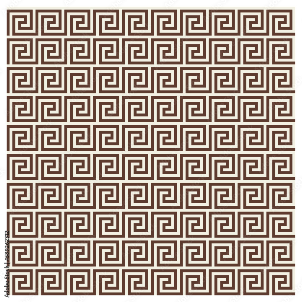 Meander seamless (menderes) is a decorative pattern constructed from a ...