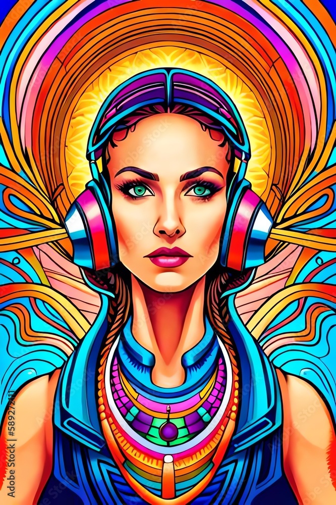 Dmt psychedelic trippy sacred geometry hyperbolic geometry patterned ...