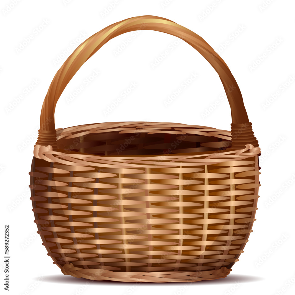 Empty Flower Basket Clip Art
