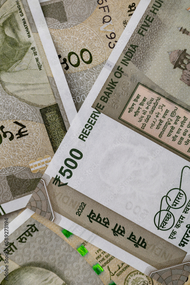 indian rupee, five hundred rupee note texture background. huge cash in ...