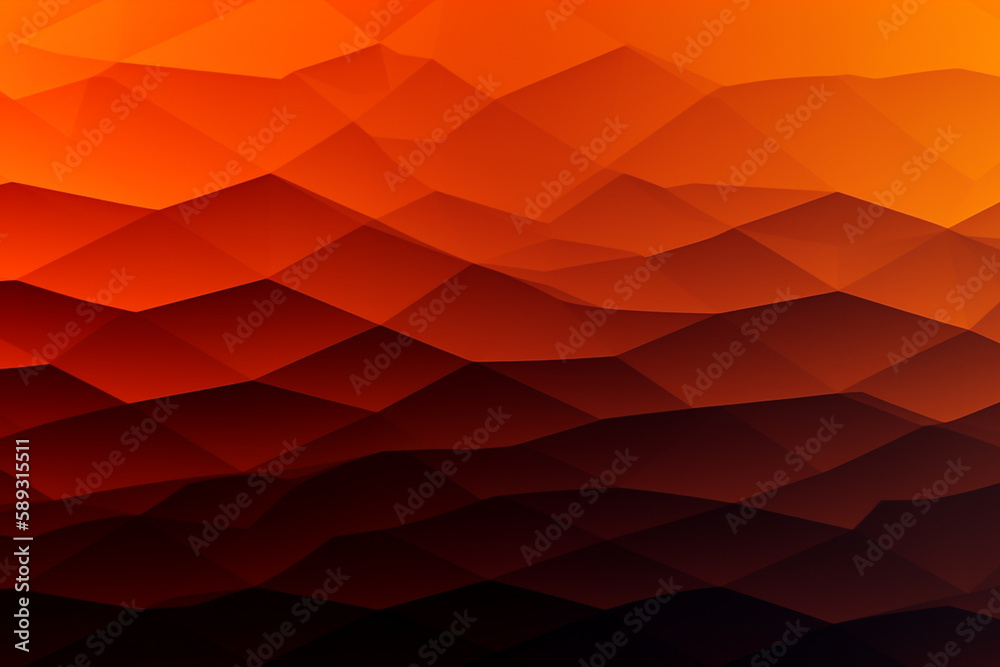 Gradient orange abstract 3D high contrast background banner wallpaper ...