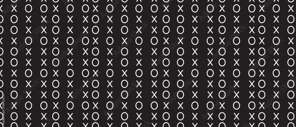 Numbers background. Pattern on black background. Hand drawn white ...