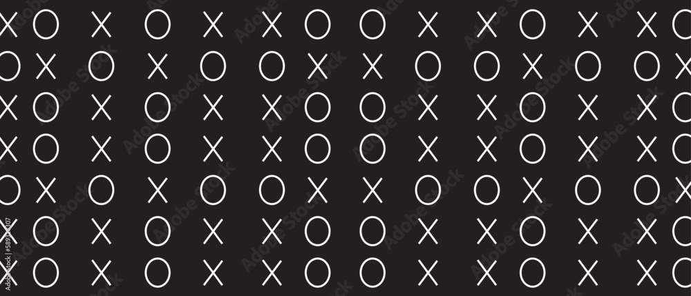 Numbers background. Pattern on black background. Hand drawn white ...