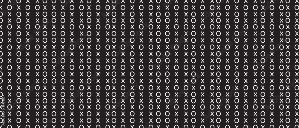 Numbers background. Pattern on black background. Hand drawn white ...