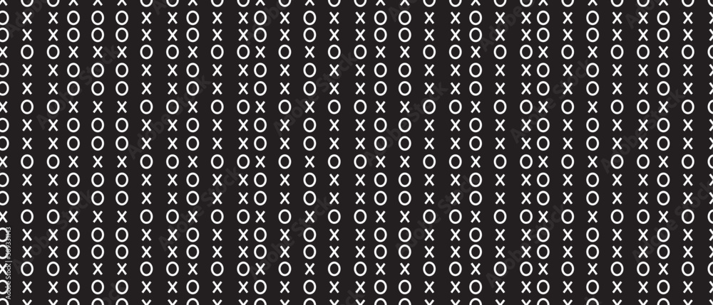 Numbers background. Pattern on black background. Hand drawn white ...