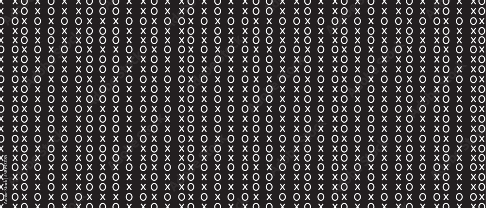 Numbers background. Pattern on black background. Hand drawn white ...