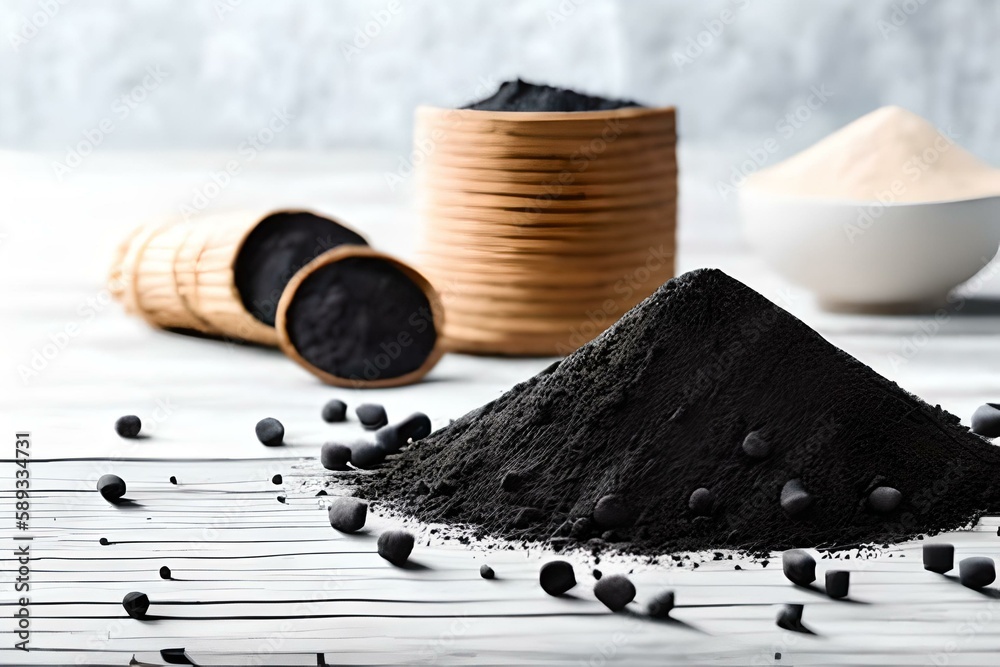 Natural wood charcoal,Bamboo charcoal powder has medicinal properties ...