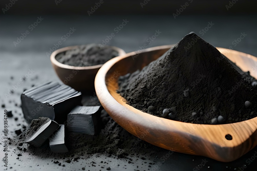 Natural wood charcoal,Bamboo charcoal powder has medicinal properties ...