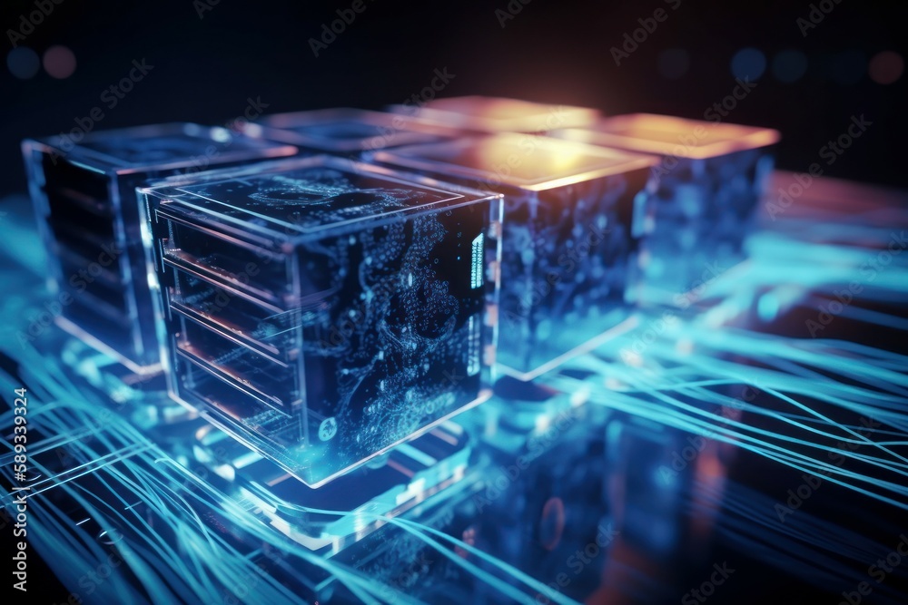 Abstract visualization of the collection of information for analysis in ...