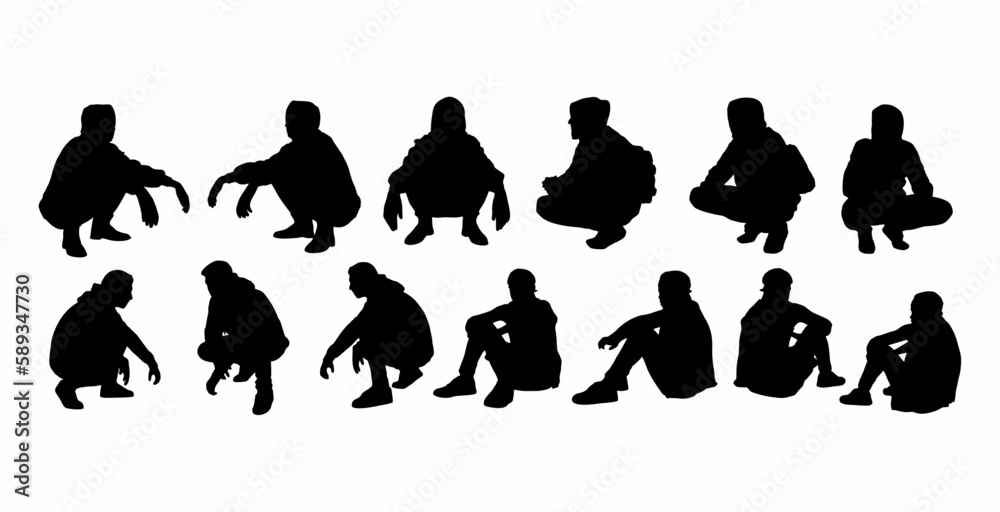 Slide Vector Silhouette