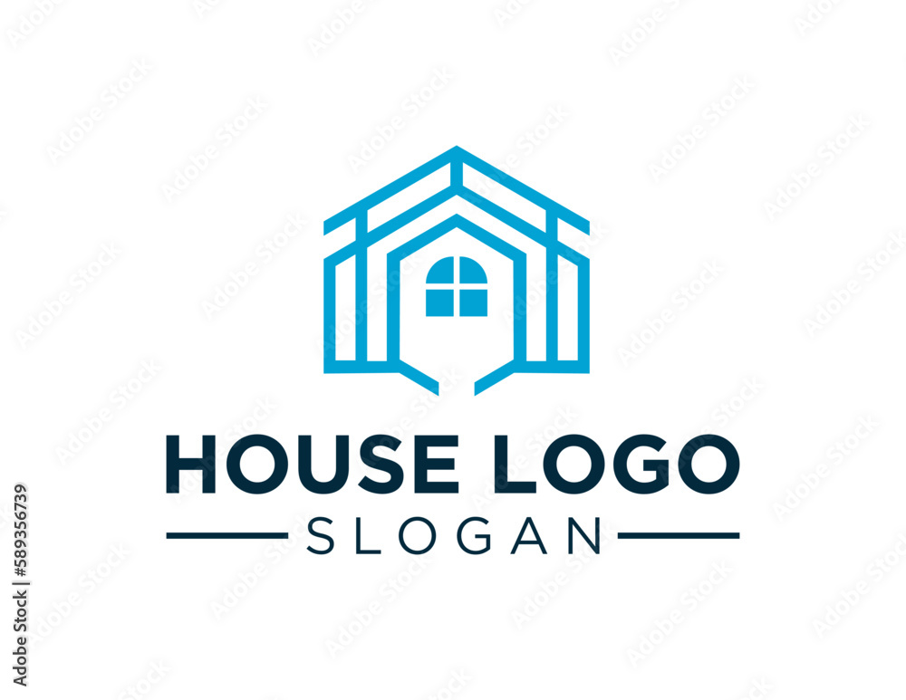 Logo design about House on white background. created using the ...