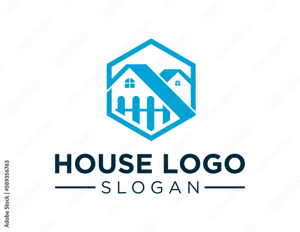 Logo design about House on white background. created using the ...