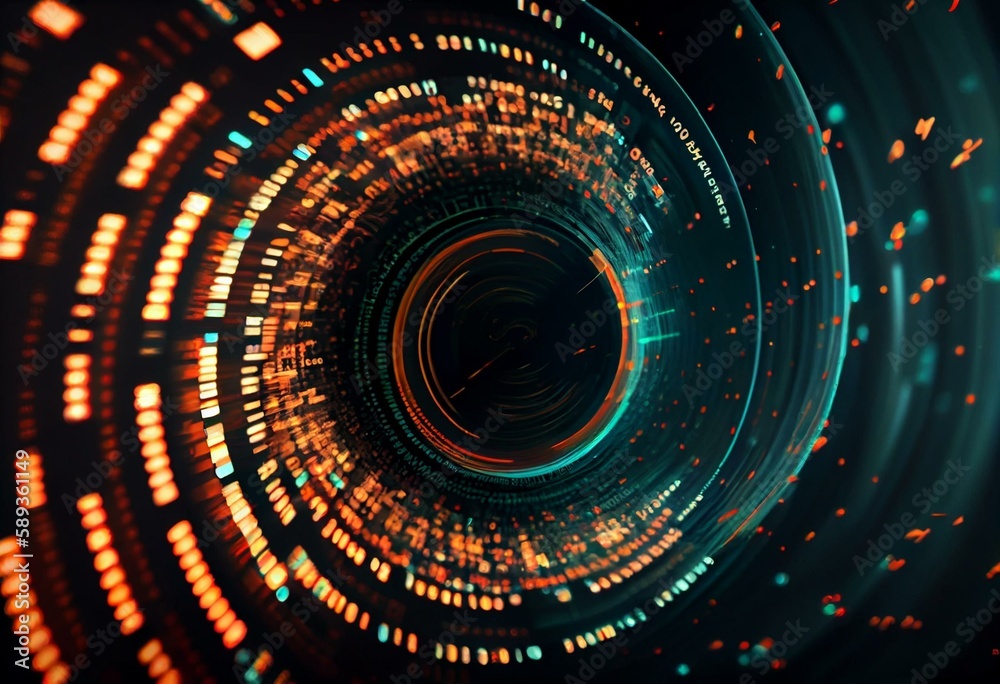 Binary Background Color Bytes Of Binary Code Flying Through A Vortex Background Code Depth Of