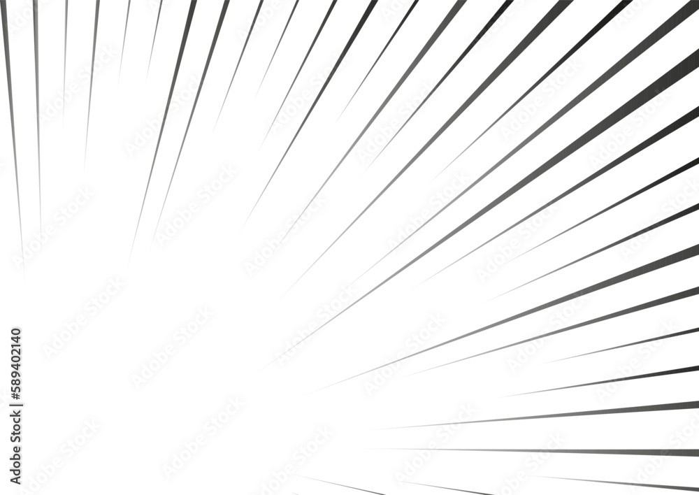 Manga focus speed lines for corner comic effect. Motion and action ...