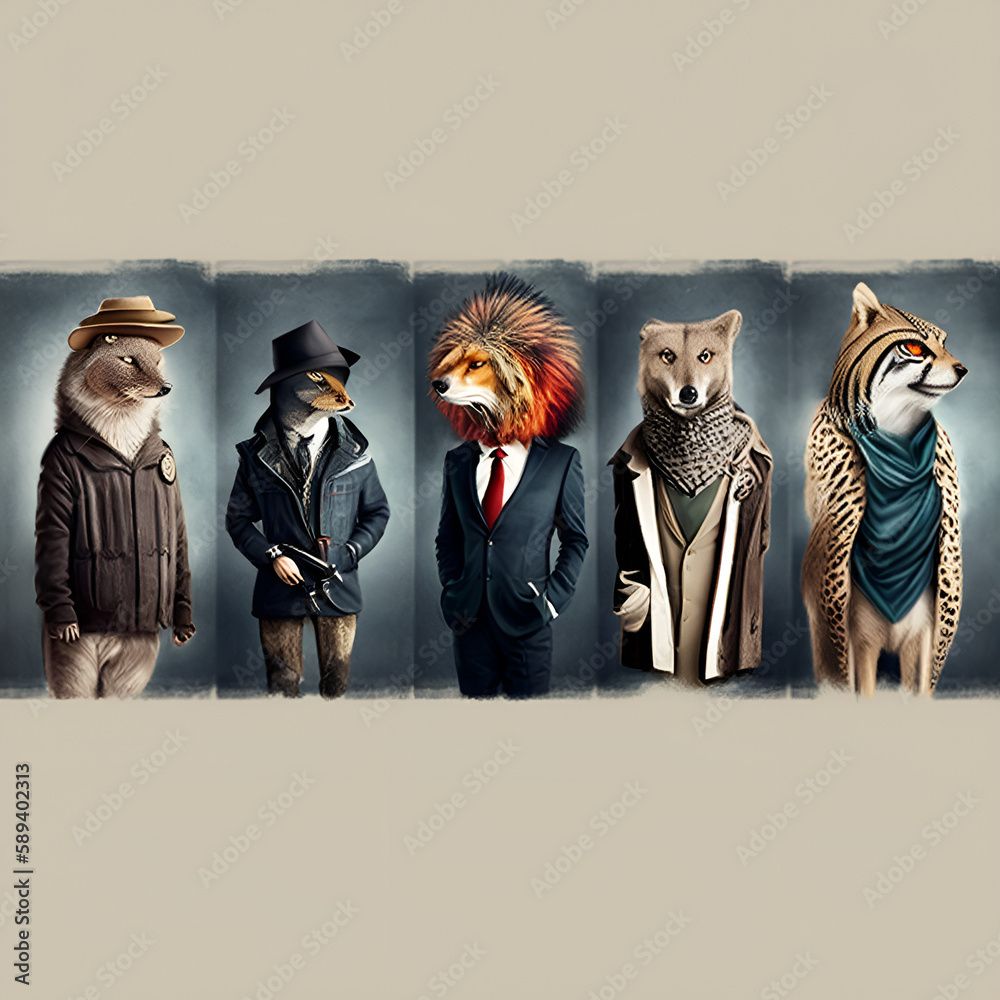 "Mythical Creatures Dressed to Impress: An Artistic Take on Fashion ...