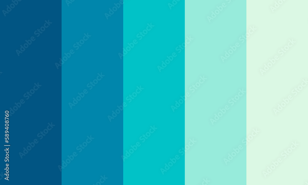 underwater color palette. colors palette. Stock Vector | Adobe Stock