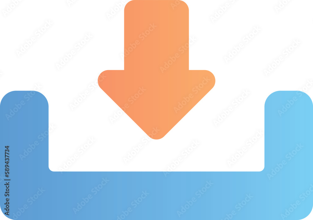 The inbox icon is a visual representation of an electronic mailbox used ...