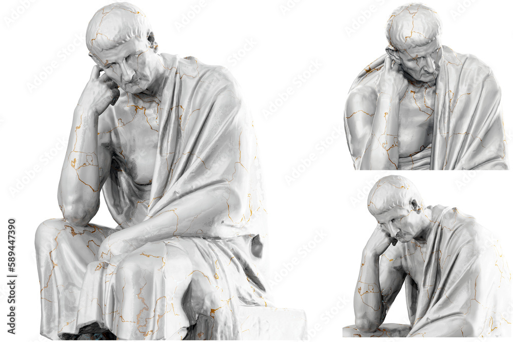 A breathtaking 3D render of the Philosopher Chrysippus statue ...