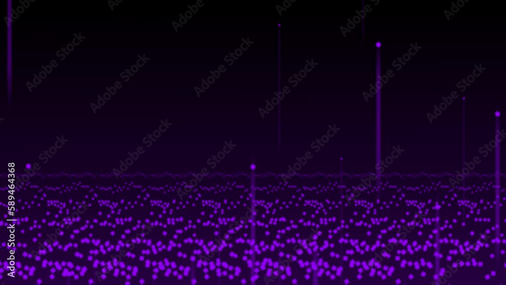 Neon Streaming Lines Animation. Future Technology. Data Flow Concept ...