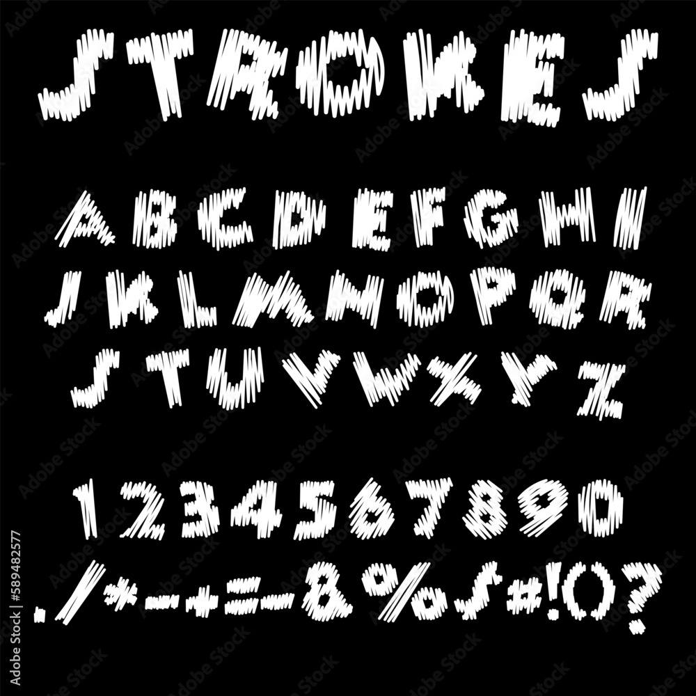 Realistic hand embroidery in alphabetic lettering for decoration and ...