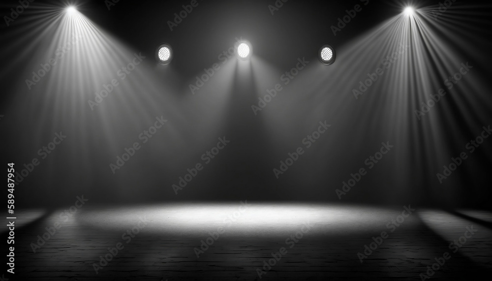 immerse yourself in an ethereal world: empty dark stage transformed ...