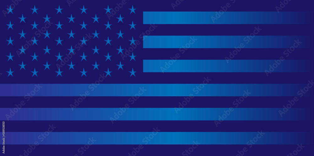 American flag background vector blue metallic Stock Vector | Adobe Stock