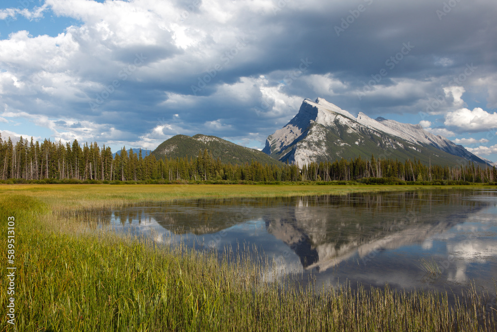 Mount Rundle and Vermillion Lakes, Banff National Park, UNESCO World ...