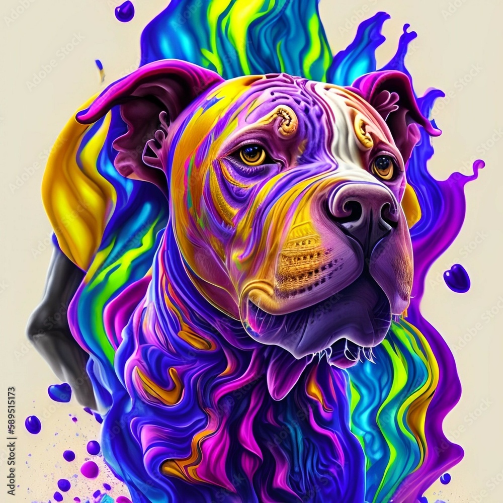 ultra realistic dog with a plash art style Stock Illustration | Adobe Stock