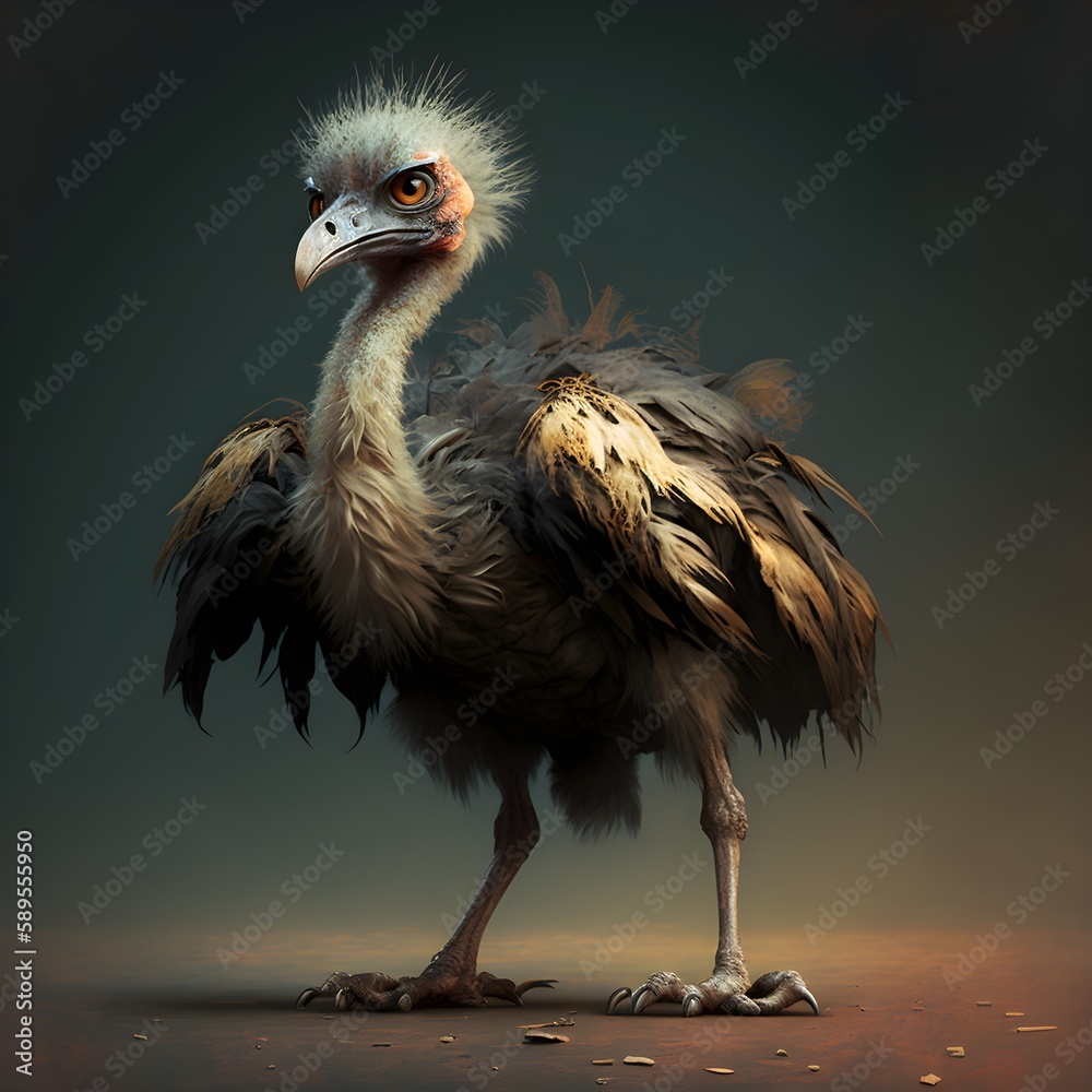 Prehistoric Carnivorous Ostrich-Vulture: A Fascinating Creature of the ...