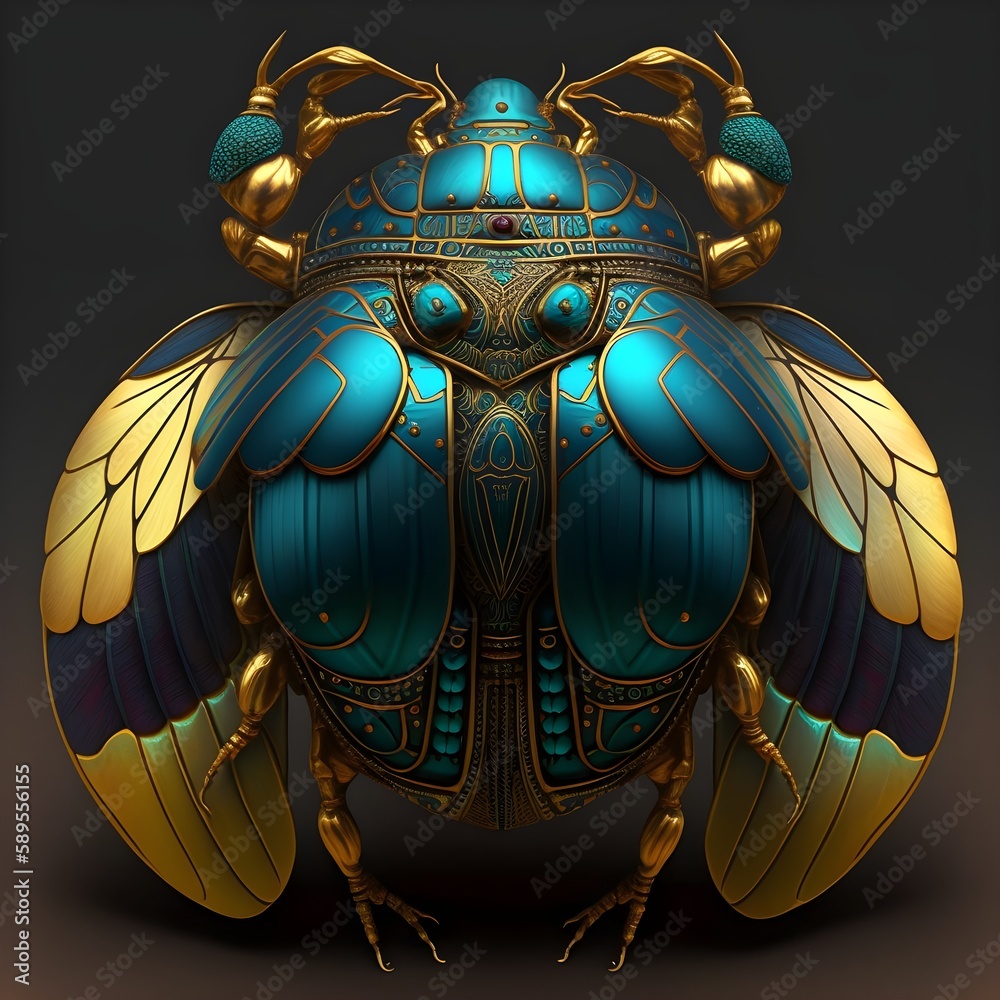 Exquisite Scarab Beetle: A Symbol of Ancient Egyptian Beliefs and ...