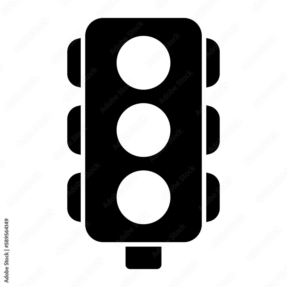 Vetor de Traffic light or stop light icon to regulate vehicular traffic ...