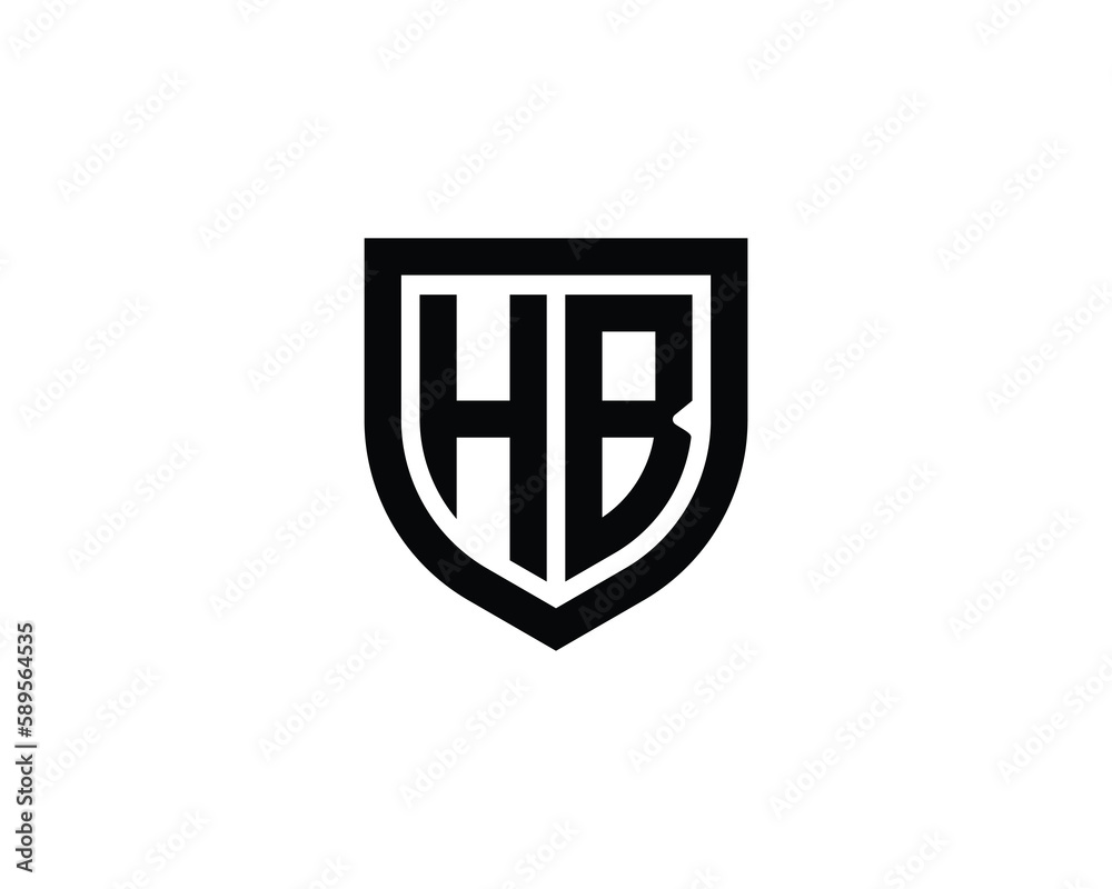 HB Logo design vector template Stock Vector | Adobe Stock