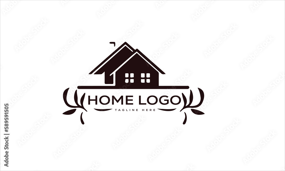 Silhouette simple real estate logo design and Real estate, house, and ...