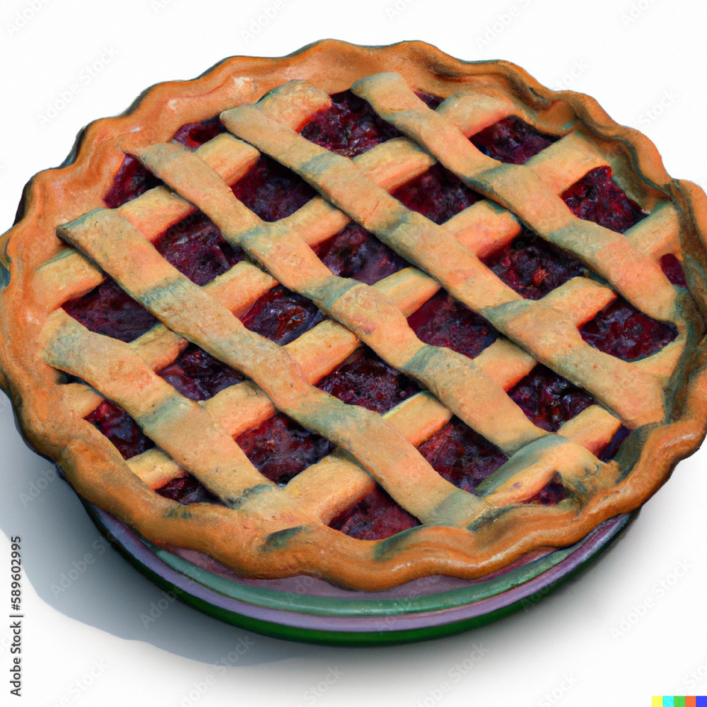 ultra-detailed image of the pie by Generative AI Stock Illustration ...