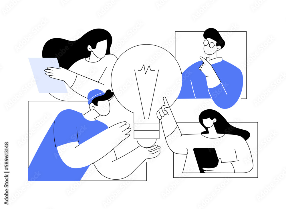 Focus groups abstract concept vector illustration. vector de Stock ...