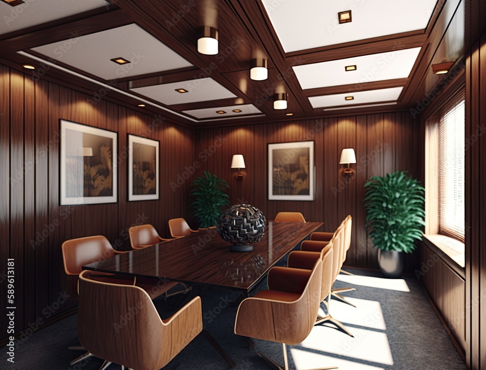 Modern conference room interior wood Concept Modern conference room ...