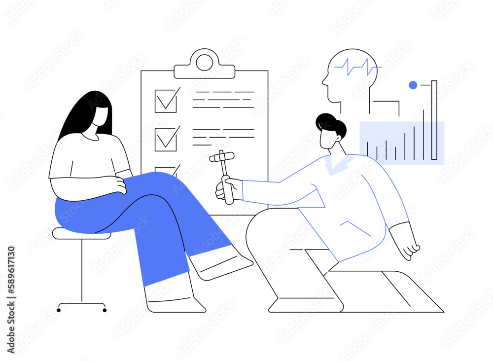 Neurological exam abstract concept vector illustration. Stock Vector ...