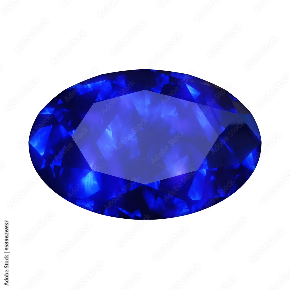 Sapphire gemstone isolated on transparent background Stock Illustration ...