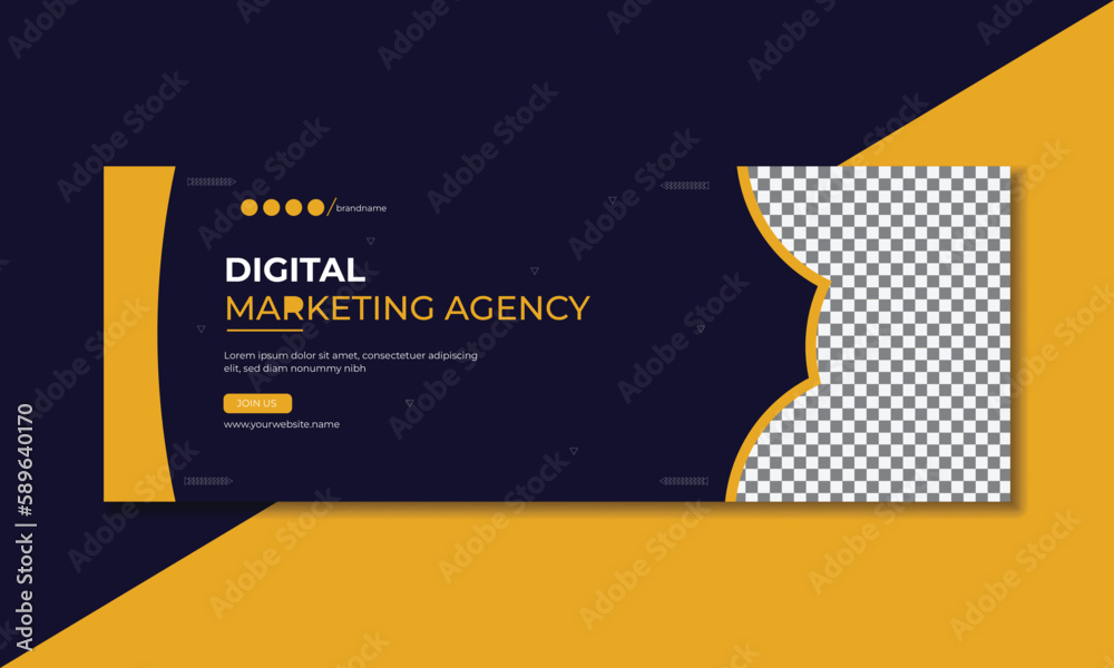 Vecteur Stock creative facebook cover template, creative modern ...