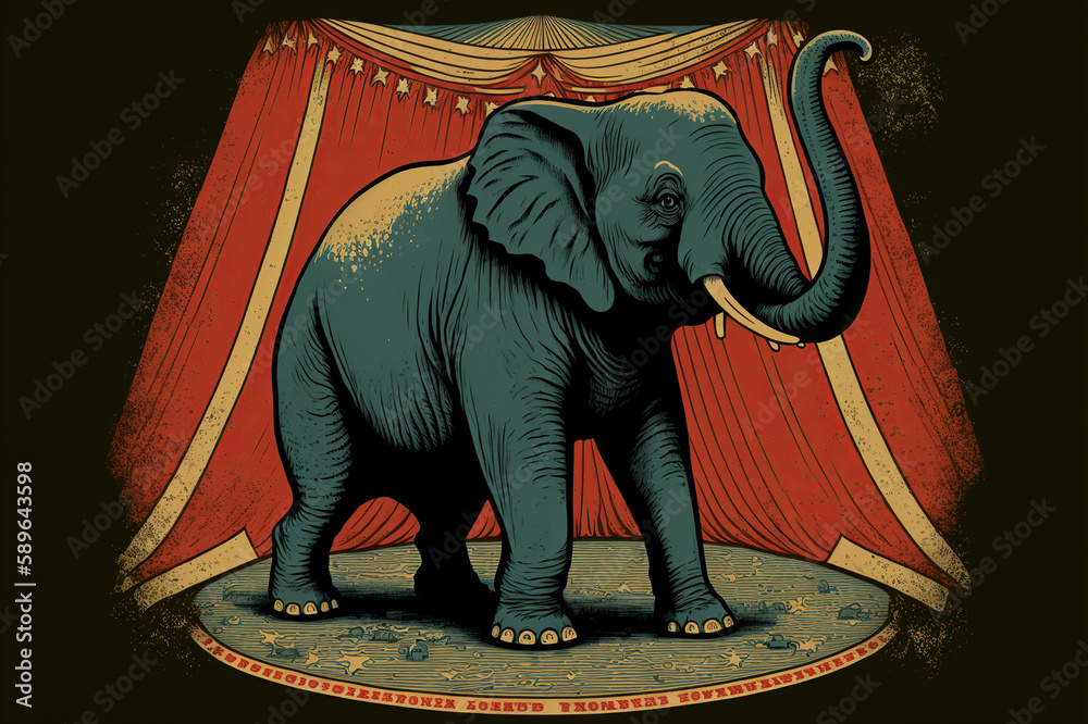 Circus Olifant Poster Circuscollectie Allard Pierson Museum – Toen
